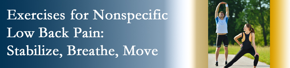 NEW Exercise Types for Non-Specific Low Back Pain | Cox Chiropractic ...