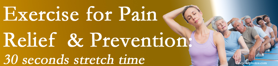 Exercise for Pain Relief and Prevention: 30 seconds Stretch | Cox ...